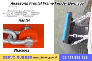Frontal Frame Untuk Fender - Rubber Fender Bollard Dermaga
